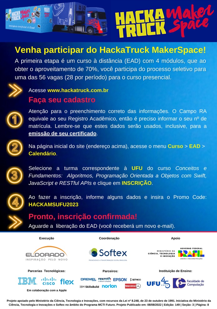 Hackatruck MakerSpace na UFU | FACOM